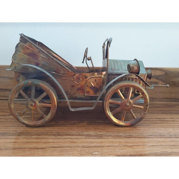 Price Products | Accents | Vintage 7s Copper Tin Modelt Car Wind Up ...